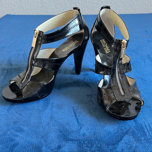 MICHAEL Michael Kors | Shoes | Michael Kors Black Heels With Zipper ...